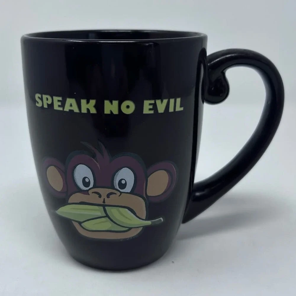 Mug Me I'm Famous | Dining | Mug Me Im Famous Brown Coffee Mug Speak No ...